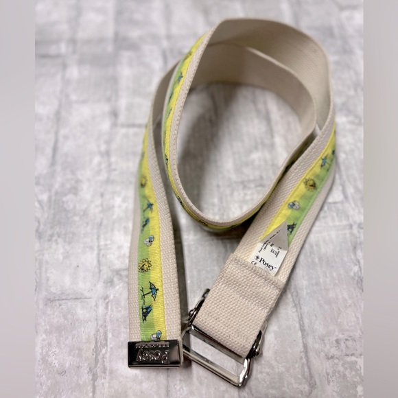 posey | Accessories | Posey Summer Beach Theme Yellow Belt 5 Long ...